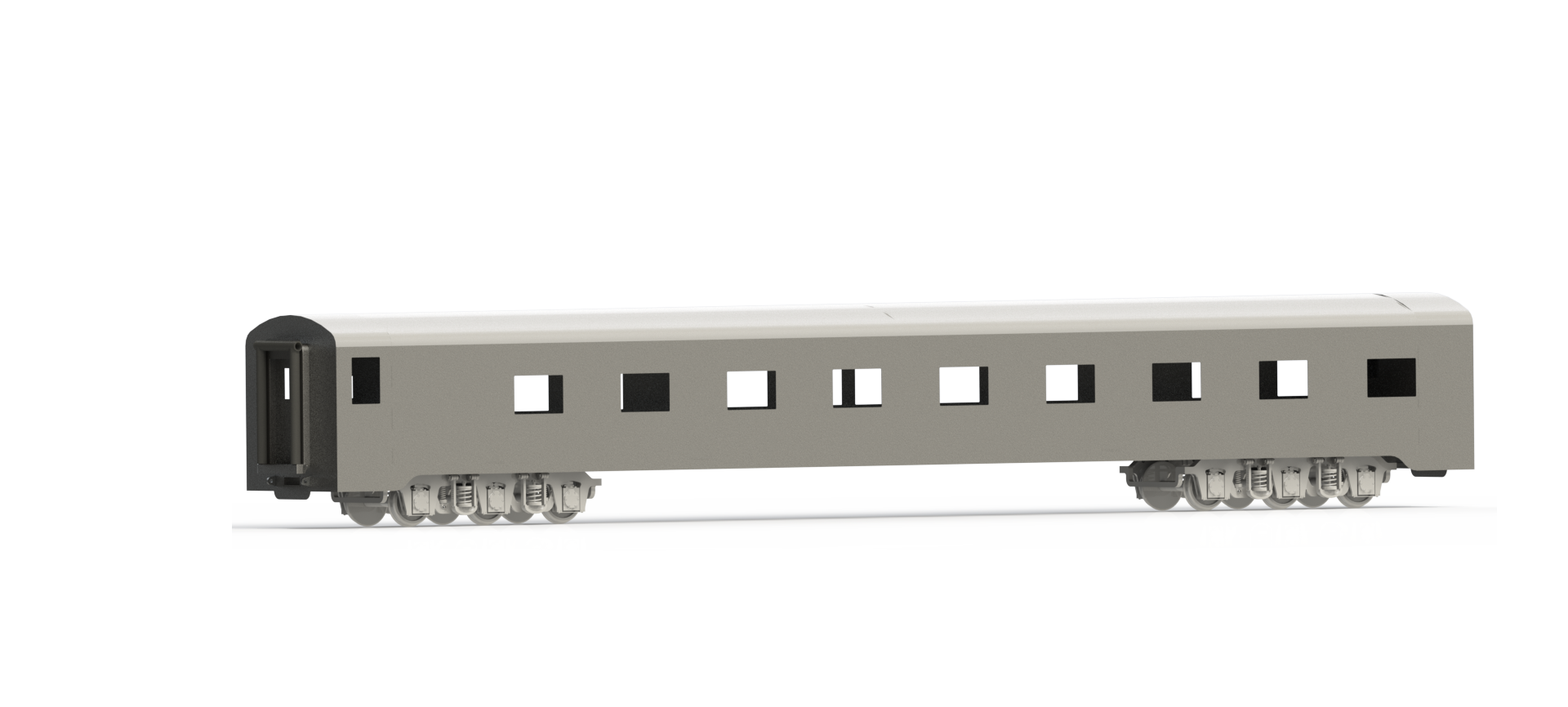 Streamlined Passenger Cars - Railpup Design